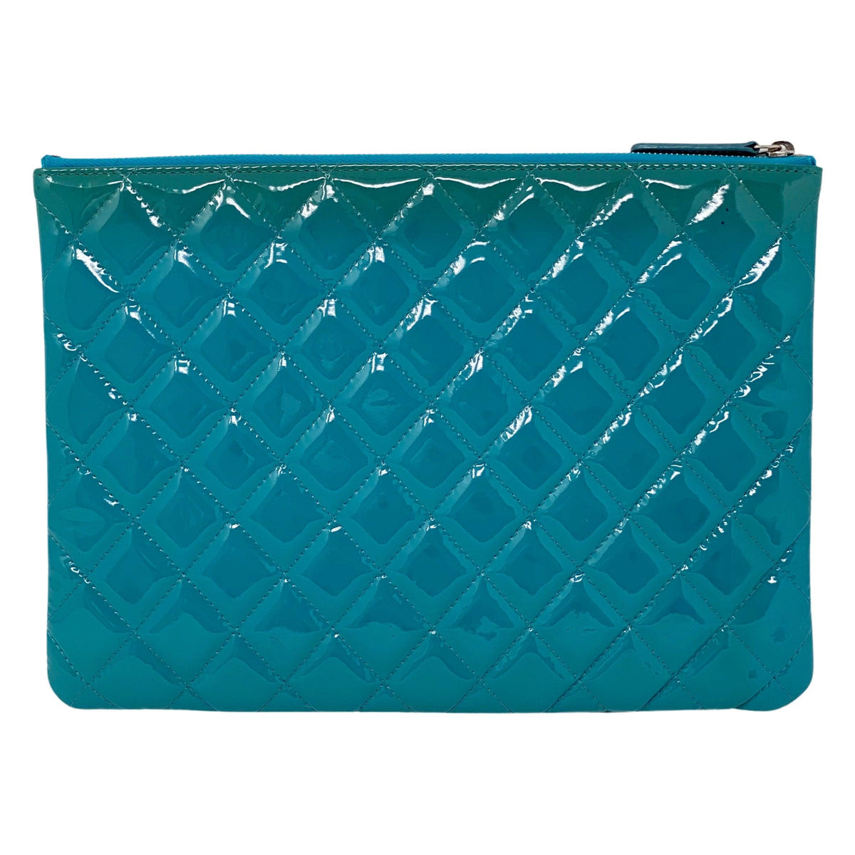 Chanel Turquoise Small O Case Pouch | Jadore Couture